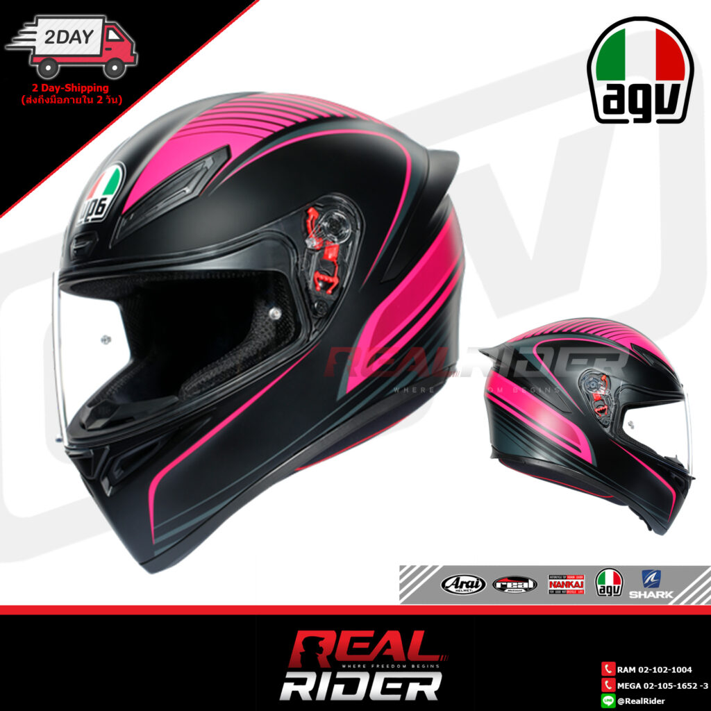 AGV K1 WARMUP BLACK/PINK - REALRIDER